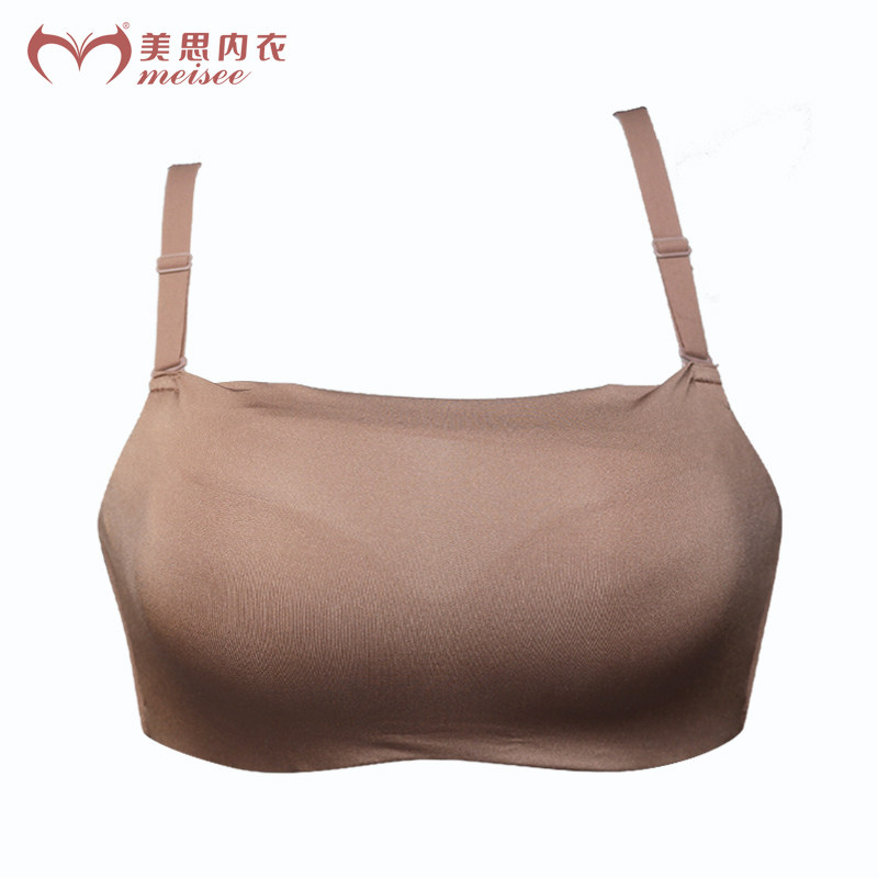 Купить Бюстгальтер meisee/美思美思正品光面防走光内衣聚拢侧收调整型文胸ja0250 в интернет ...
