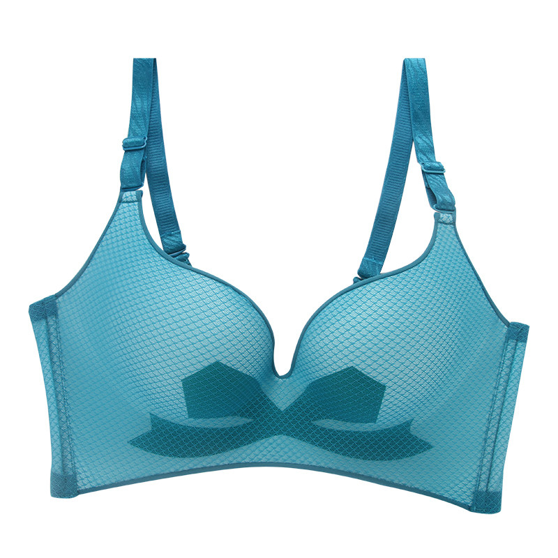 Купить Бюстгальтер 怡兰芬一片式无痕文胸厚小胸聚拢调整型女士内衣性感少女胸罩女 Yilan Fen в интернет ...