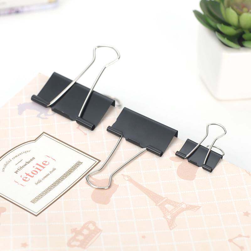 Printed Metal Binder Clips Paper Clip Clamp Office School – Qiling Qiling