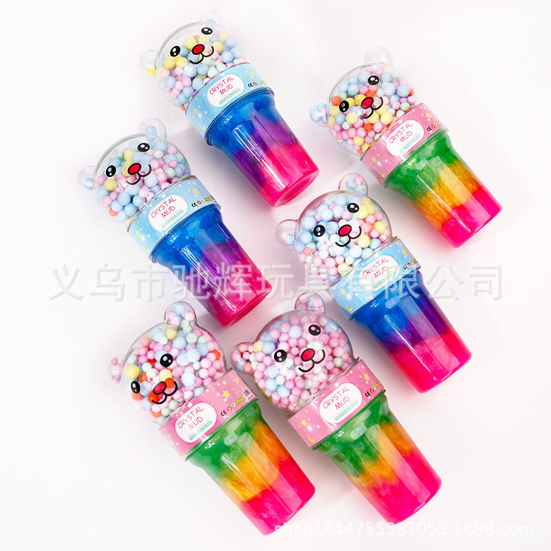 Cross-border foreign trade trickery slime ice cream slime colorful glue ...