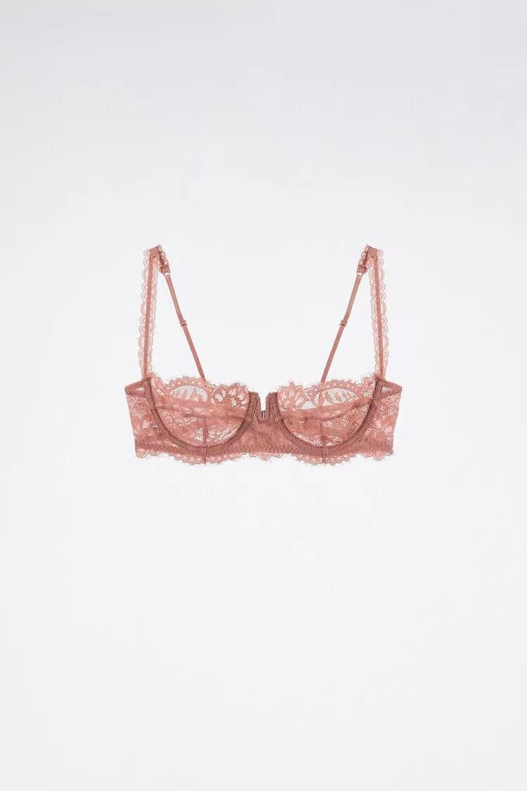 Zar * pink lace girl heart burst super beautiful ultra-thin lace ...