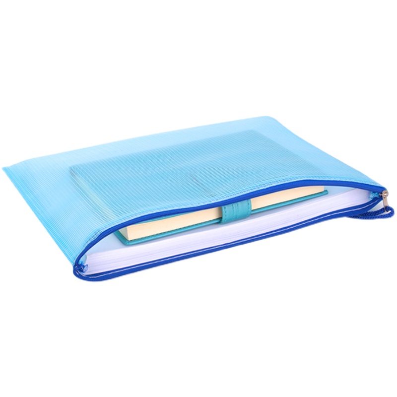 A4 file bag transparent zipper waterproof custom printed logo printing ...