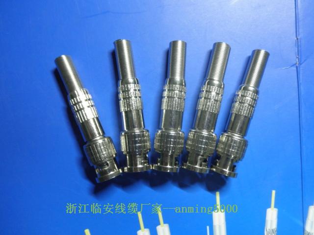 铜芯SYV-75-5视频线专用 美式免焊接 方便操作BNC头 Q9头视频接头-阿里巴巴