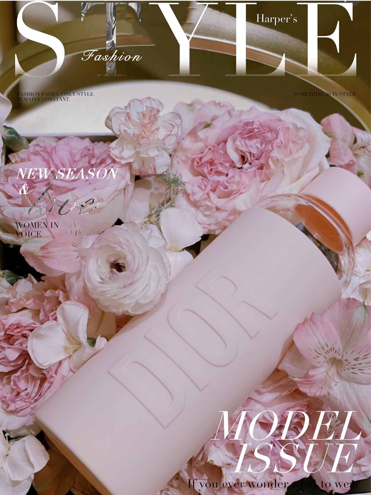 Domestic Dior Beauty Counter Points Gift Pink Glass Cup 550ml Simple ...