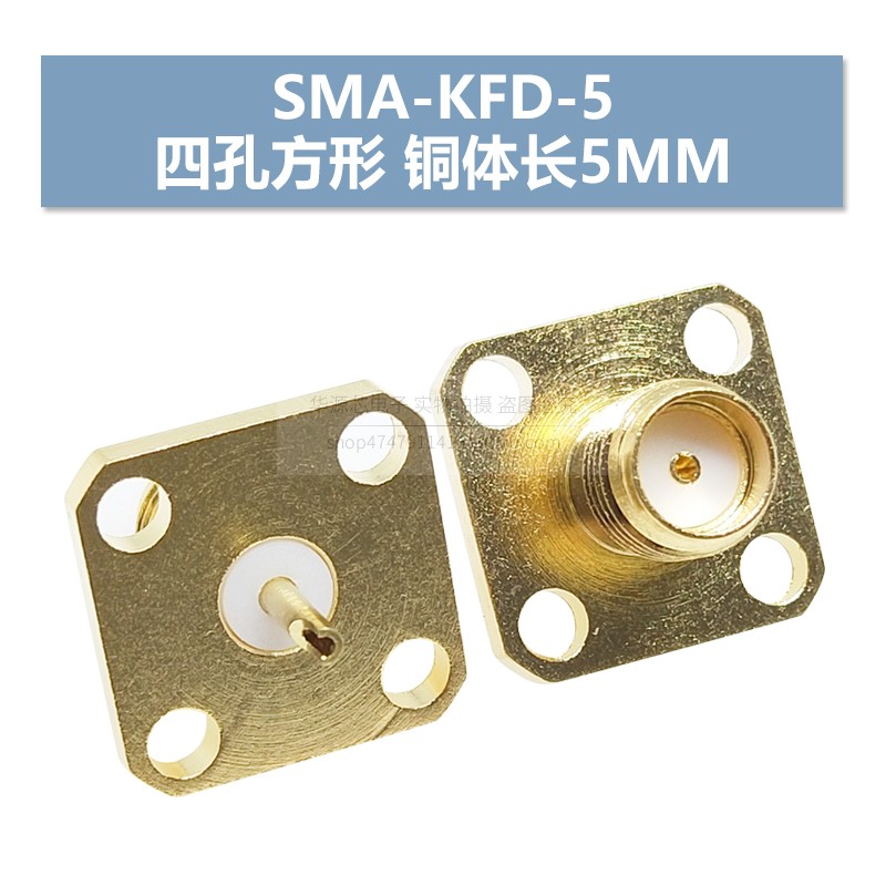 Mặt bích SMA-KFD JDF KKY KKF 4-3 lỗ hình vuông bốn lỗ kim cương hai lỗ lắp đặt vít bên ngoài lỗ ...